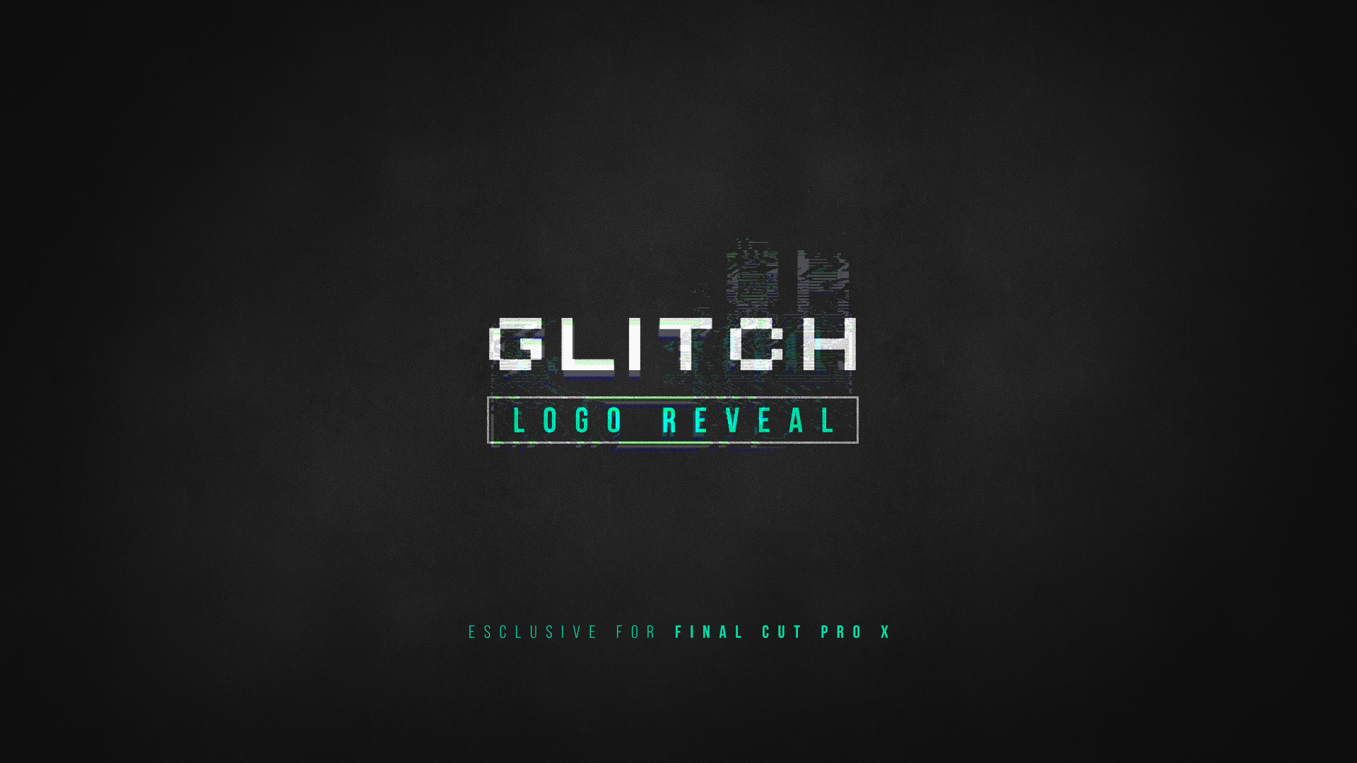 Glitch Logo Reveal