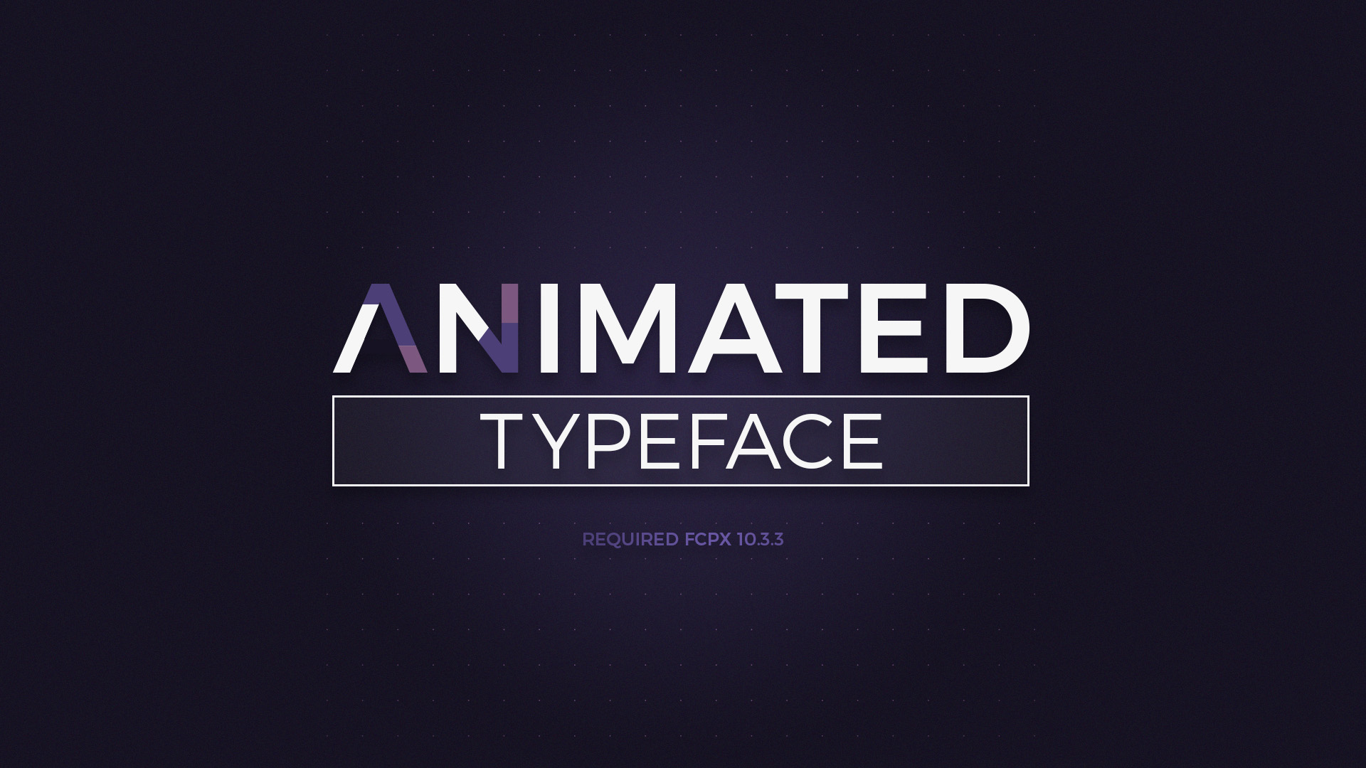 Animated Typeface